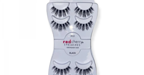 RED CHERRY EYELASHES SET - 3D