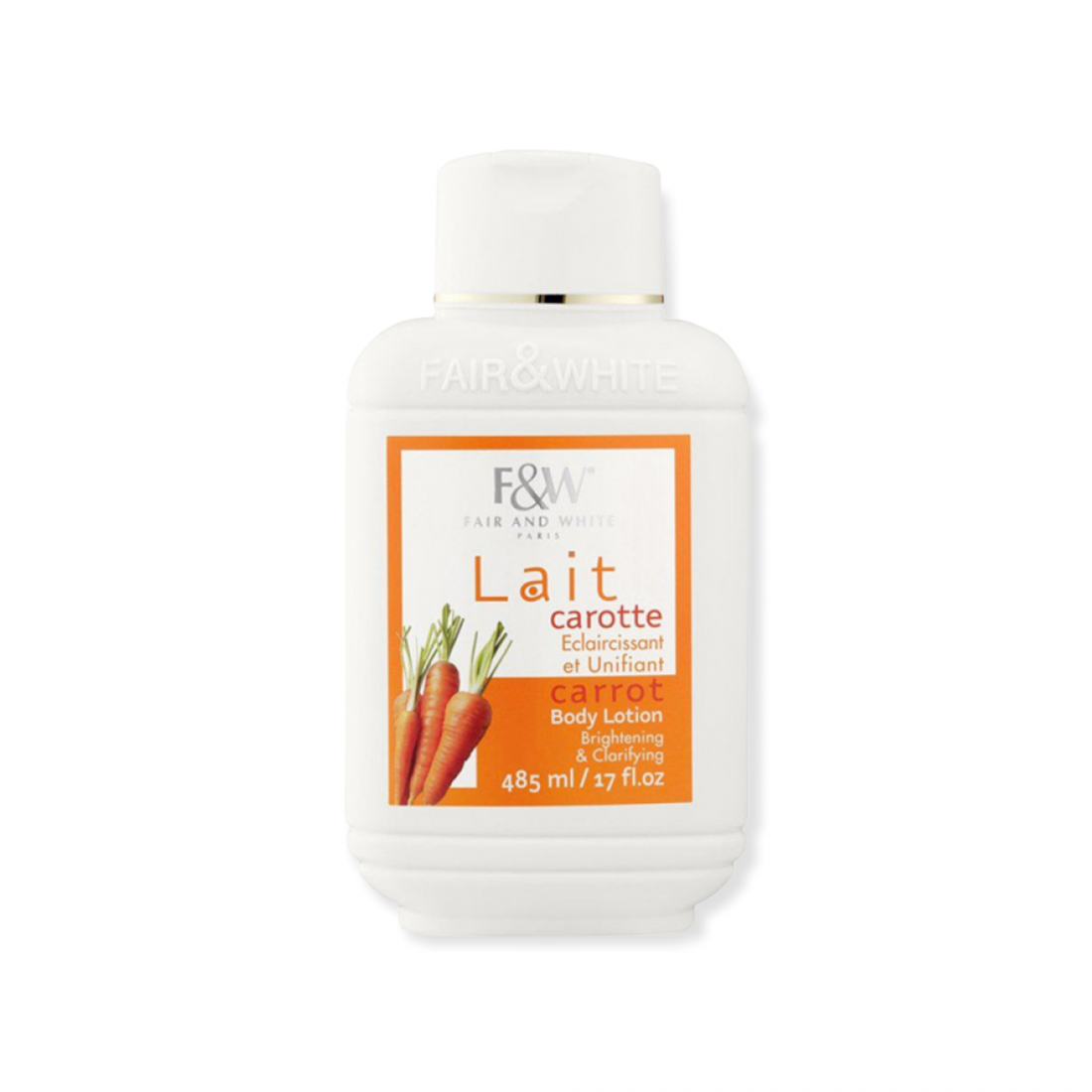 Fair & White Carrot Brightening And Clarifying Body Lotion 485ML